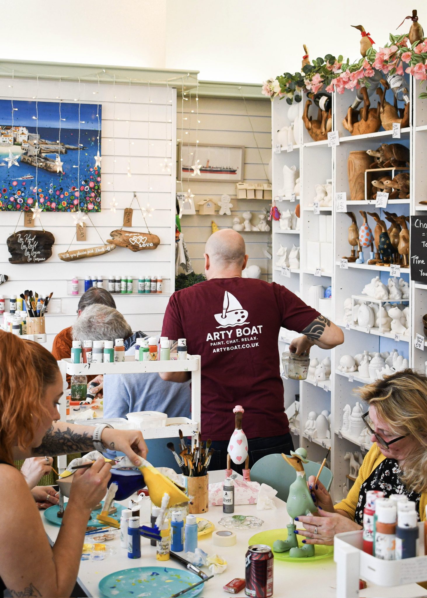Things to Do in Exmouth | Pottery & Duck Painting – Arty Boat